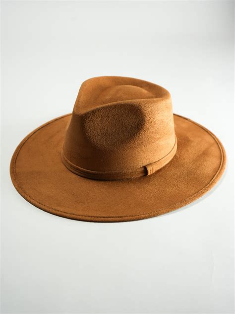 Vegan Suede Rancher Hat Caramel Wilder And Soul Wholesale