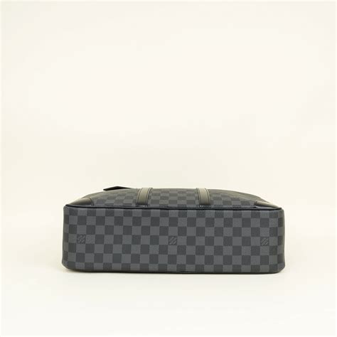 Louis Vuitton Black Damier Graphite Porte Documents Voyage Briefcase W