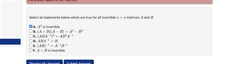 Solved Select All Statements Below Which Are True For All Chegg Com