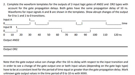 Solved Complete The Waveform Templates For The Outputs O