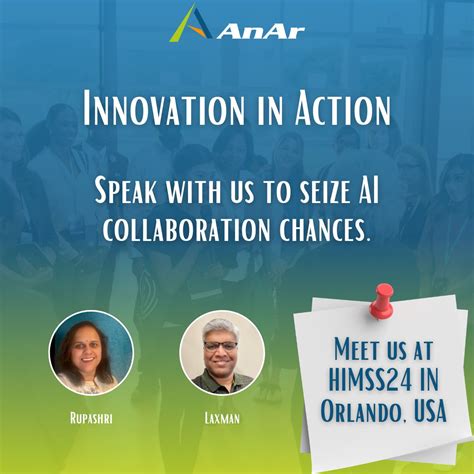 Join Anar At Himss24 For Ai Innovation Anar Solutions Inc Posted On The Topic Linkedin