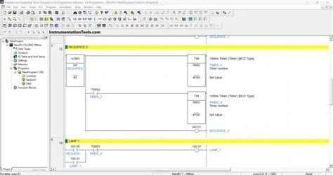 Plc Timer Example Sequential Control Of Three Lights With Reset