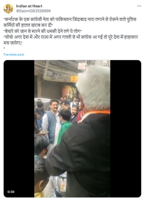 Video Of Former Congress Mla Goes Viral With Misleading Claim