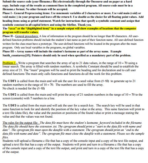 Solved Submit The Source Code Y Our Filenamec File