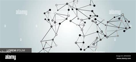 Abstract Moleculs Connect Background Digital Background Modern