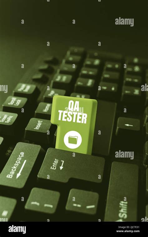 Text Showing Inspiration Qa Tester Word For Quality Assurance Of An On Going Project Before