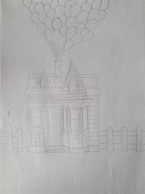 Easy Up House Drawing Step By Step Detailed Tutorial Acrylic