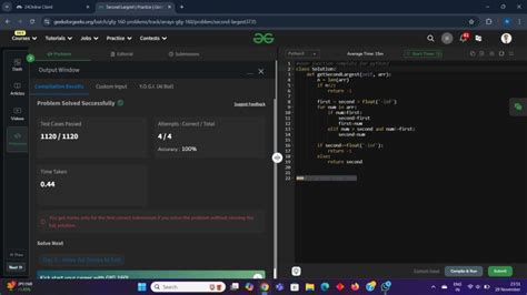Navaneeth Tulasi Das Seerla On Linkedin Geekstreak2024 Geeksforgeeks Codingchallenge Gfg160