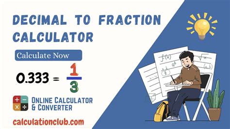 Decimal To Fraction Calculator Convert Instantly