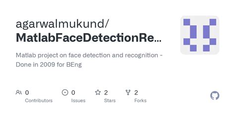 GitHub Agarwalmukund MatlabFaceDetectionRecognitionProject Matlab Project On Face Detection