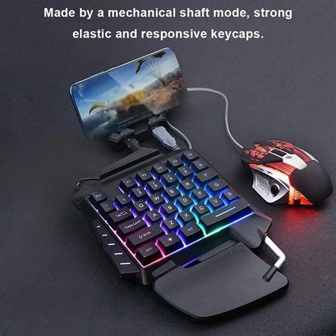 One Handed Mechanical Gaming Keyboard RGB Backlit Portable Mini Gaming Keypad Daraz Lk