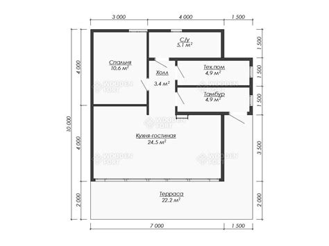 Дом А Frame 10x8 5 «АФ 10 под ключ фото планировка Доставка и сборка в Москве Санкт
