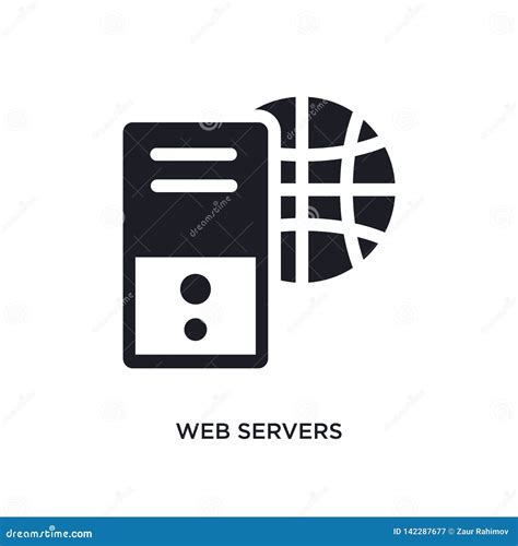 Web Servers Isolated Icon Simple Element Illustration From Technology