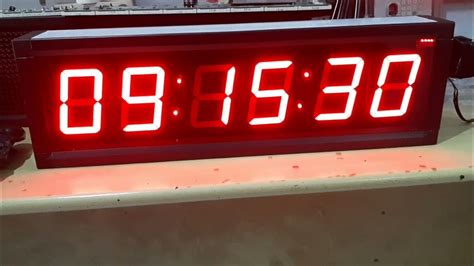 jam digital 7 segment ntp networking time protocol custom 6 digit