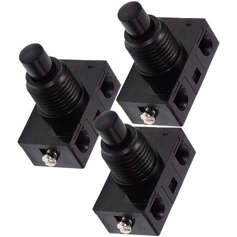 Raindrops 3 Pcs Lockless Automatic Reset Push Button Switch Foot Pedal Small Walmart Com