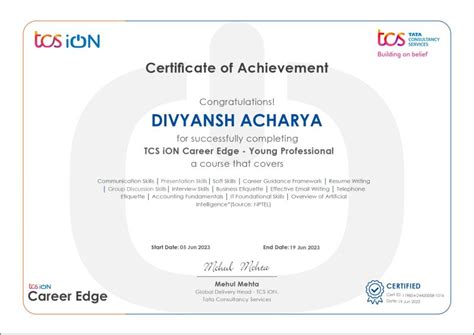 Divyansh Acharya On Linkedin Tcsion Communicationskills