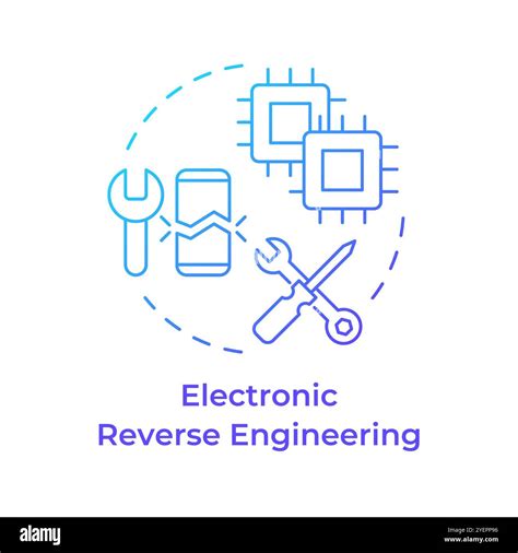 Electronic Reverse Engineering Blue Gradient Concept Icon Stock Vector Image And Art Alamy