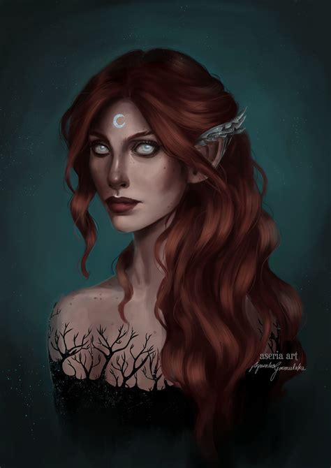 Lunar Elf By Aseriaart On Deviantart