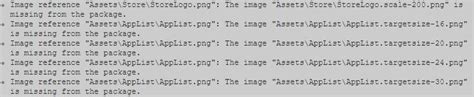 C Uwp Store Submission With Error Image Files Missing From Package
