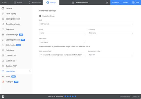 Kali Forms Sendinblue Kali Forms