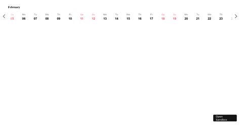 Meinefinsternisreact Horizontal Date Picker Examples Codesandbox