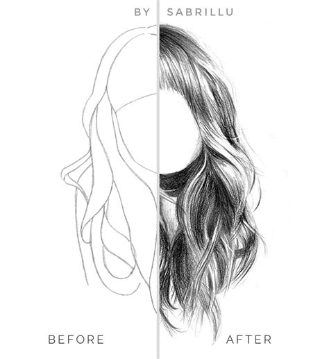 Hair Drawing Before And After Realistic Hair Drawing Realistic Drawings Art Drawings