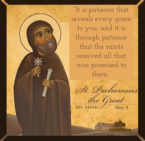 St Pachomius The Great Greatful Grace To You Saints