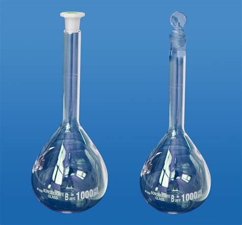 Volumetric Flask Clear Glass Pp Stopperand Glass Stopper Almicroinstruments