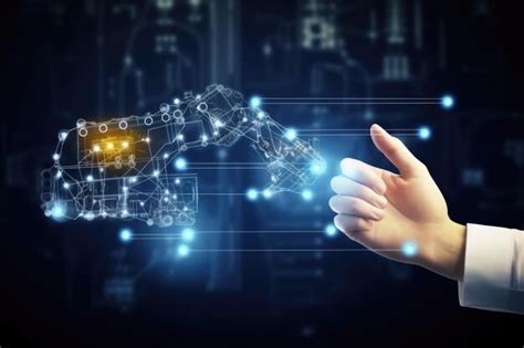 Premium Ai Image Robotic Arm Industry Concept Integrated Automation Manufacturing