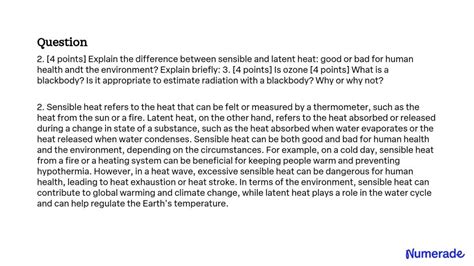 Solved 2 4 Points Explain The Difference Between Sensible And