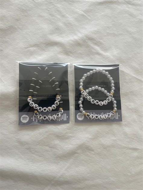 Cigarettes After Sex Cas Apocolypse Inspired “your Lips My Lips” Matching Clay Beaded