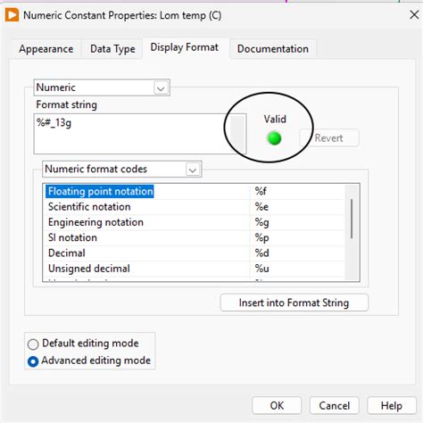 Format String Valid VI LabVIEW General LAVA