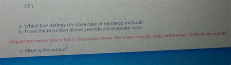 solved 1 public class mystery 3 public static void