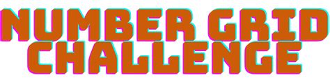 Github Theshutterjoynumber Grid Challenge Number Grid Challenge Is A Deceptively Simple