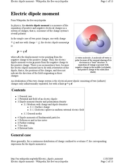 electric dipole moment pdf theoretical physics physical quantities
