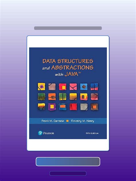 Data Structures And Abstractions With Java 5th Edition Frank M Carrano Timothy M Henry Pdf