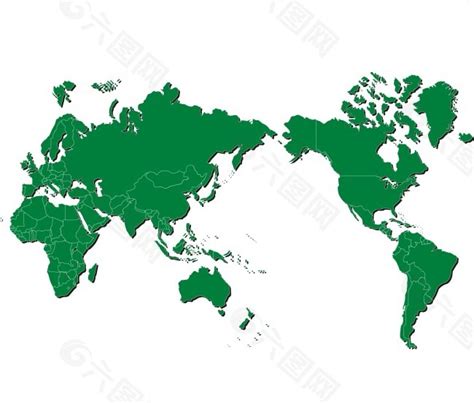 绿色地图 千图网