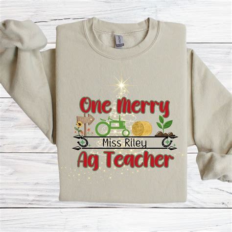 Ag Teacher Sweatshirt Personalized Ag Teacher Shirt Christmas Ag Teacher Gift For Ag Teacher