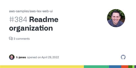 Readme Organization Issue 384 Aws Samples Aws Lex Web Ui GitHub