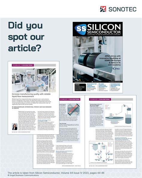 Non Invasive Flow Meters And Bubble Detectors By Sonotec On Linkedin Semi Semiconductor