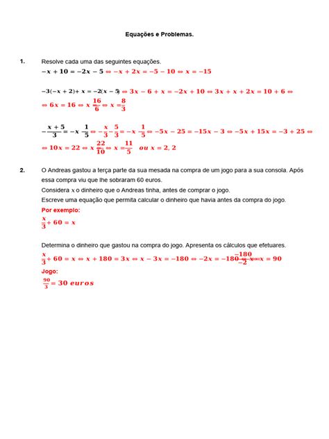 Questaoaulamatematica7anoequacoes1graueproblemassolucoes