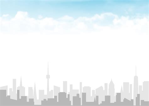 Premium Photo Skyline And Blue Sky With Clouds