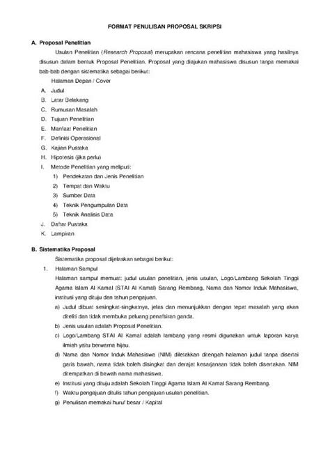 Contoh Metode Penelitian 39860 Format Penulisan Proposal 1