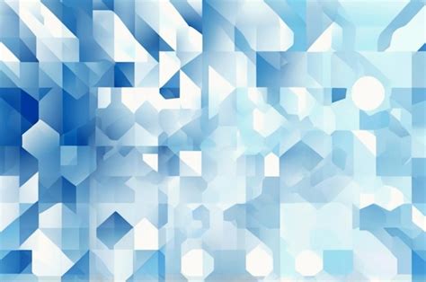 A Blue Abstract Abstract Background With A Geometric Pattern Of Squares And Triangles Premium