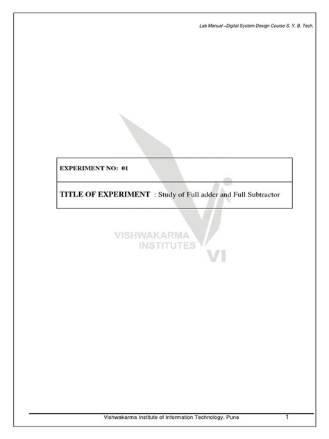 Dsd Lab Manual Pdf Digital Electronics Electronic Circuits