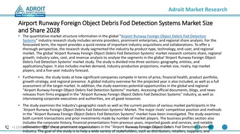 Ppt Airport Runway Foreign Object Debris Fod Detection Systems Market Share Powerpoint