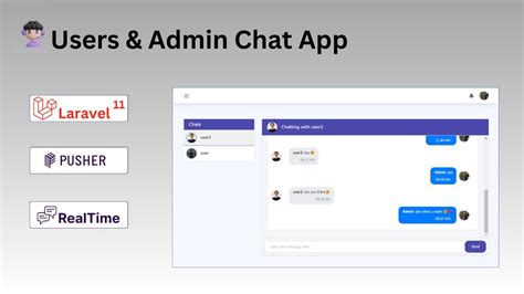laravel 11 chat app tutorial users and admin chat youtube