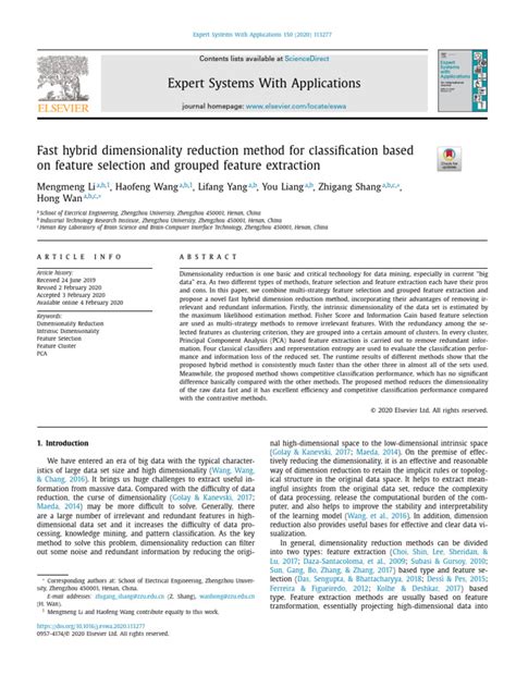 Hybrid Dimensionality Reduction Pdf Principal Component Analysis Cluster Analysis