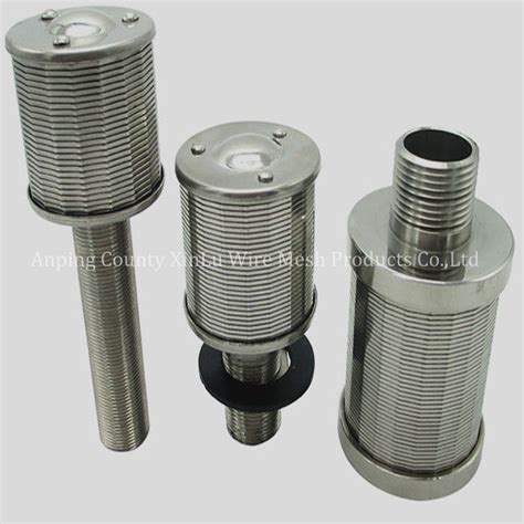 304 Or 316l Ss Wedge Wire Filter Element Johnson Screen Nozzle Wedge Wire Screen Nozzle And