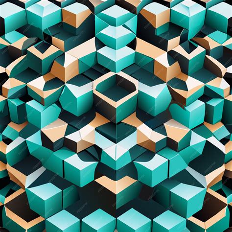 Premium Vector Seamless 3d Hexagonal Pattern Background Design